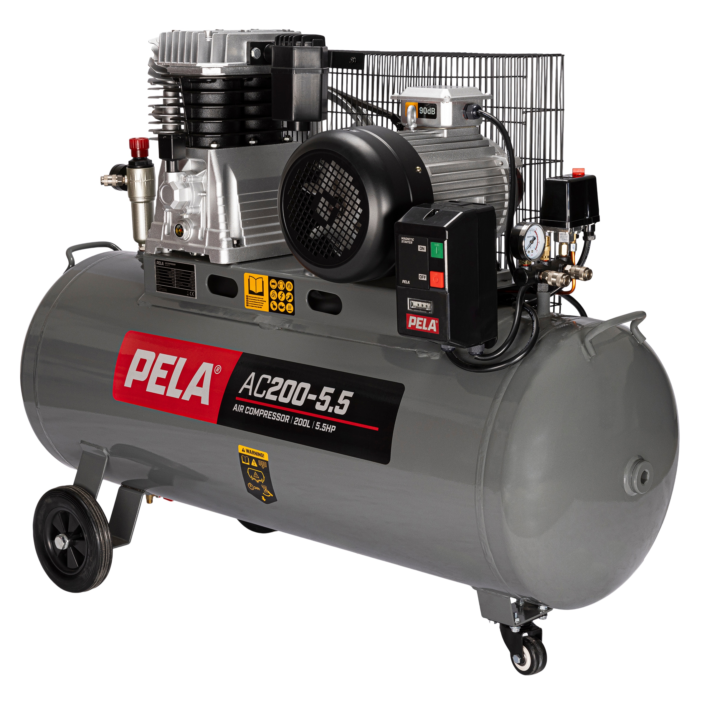 Köp PELA Kompressor, 5,5 hk, 200 l - Verktygsboden