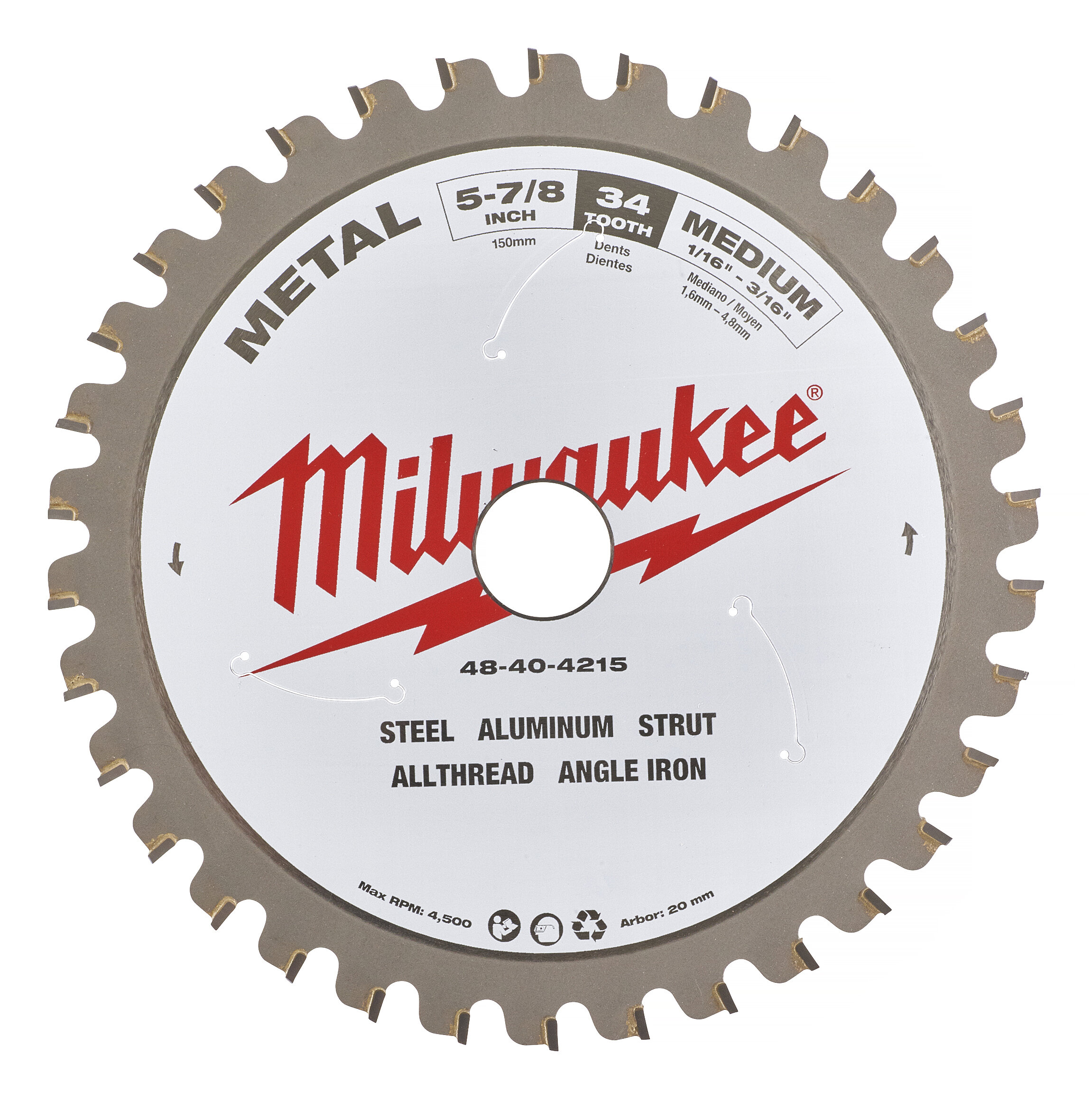 Köp Milwaukee Cirkelsågklinga för metall, 135x20 mm - Verktygsboden