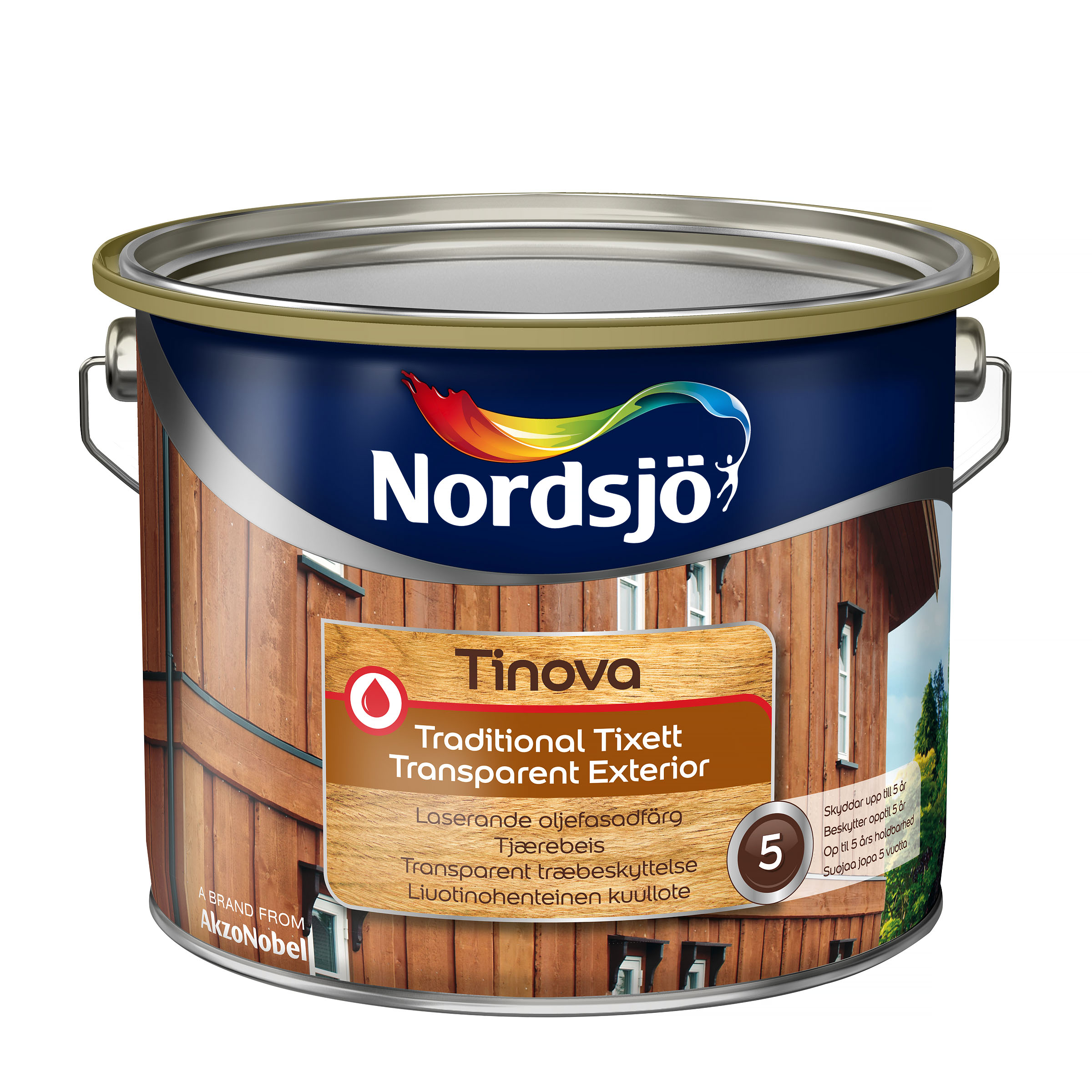 Köp Nordsjö Tjärlasyr, Tinova Traditional Tixett Transparent Exterior ...