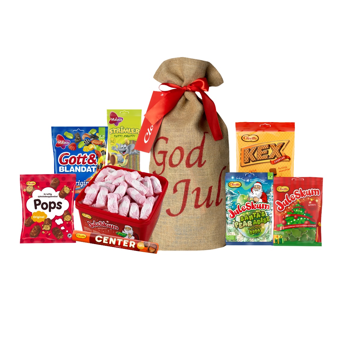 Köp - Julsäck Cloetta, stor, 1838 gram - Verktygsboden